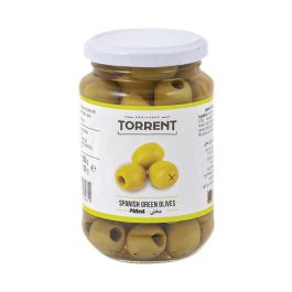 Green olives, seedless, size 370 grams, glass bottle | Food Promart
